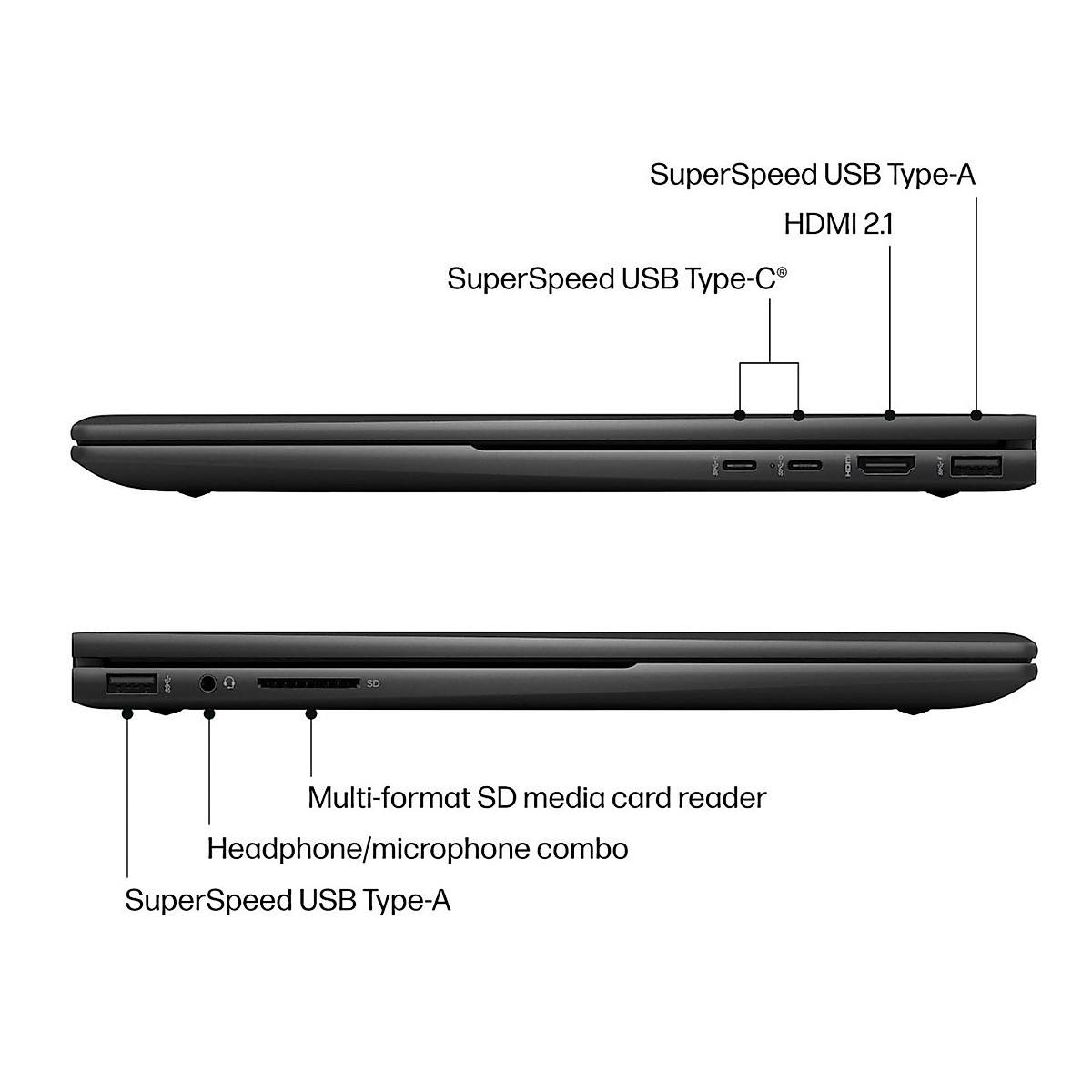 HP Envy x360 15 FHD 2-in-1, Touchscreen Laptop, 2023 Newest Upgrade, AMD Ryzen 5 5625U, 32GB RAM, 1TB SSD, Backlit Keyboard, HDMI, Fast Charge, Windows 11, School and Business Ready, ROKC HDMI Cable