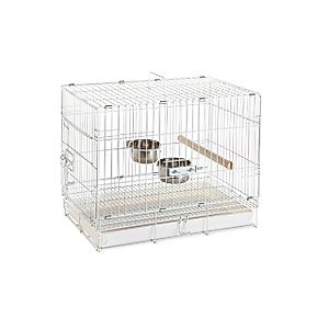 Prevue Pet Products Travel Bird Cage 1305 White, 20-Inch by 12-1/2-Inch by 15-1/2-Inch