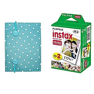 Fujifilm Instax Mini Twin Pack Instant Film (16437396) + FujiFilm Instax Accordion Album - Green