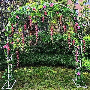 Garden Arch Made of Metal,Rose Arch for Climbing Plants Clematis,Climbing Support Trellis,Pergola,Weather-Resistant Climbing Arch,Wedding Arch,Archway,Trellis,Garden Arbor,Roses,Vine Support Trellis