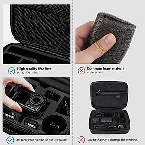 Tomat Osmo Action 5 Pro Carry Case for DJI Osmo Action 5/4 Camera Accessories Hard Shell Bag Travel Case Compatible with DJI Osmo Action 5 Pro Action 4 Adventure Combo
