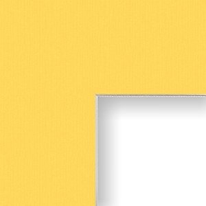 Craig Frames B110 22x28-Inch Mat, Single Opening for 18x24-Inch Image, Buttercup with Cream Core