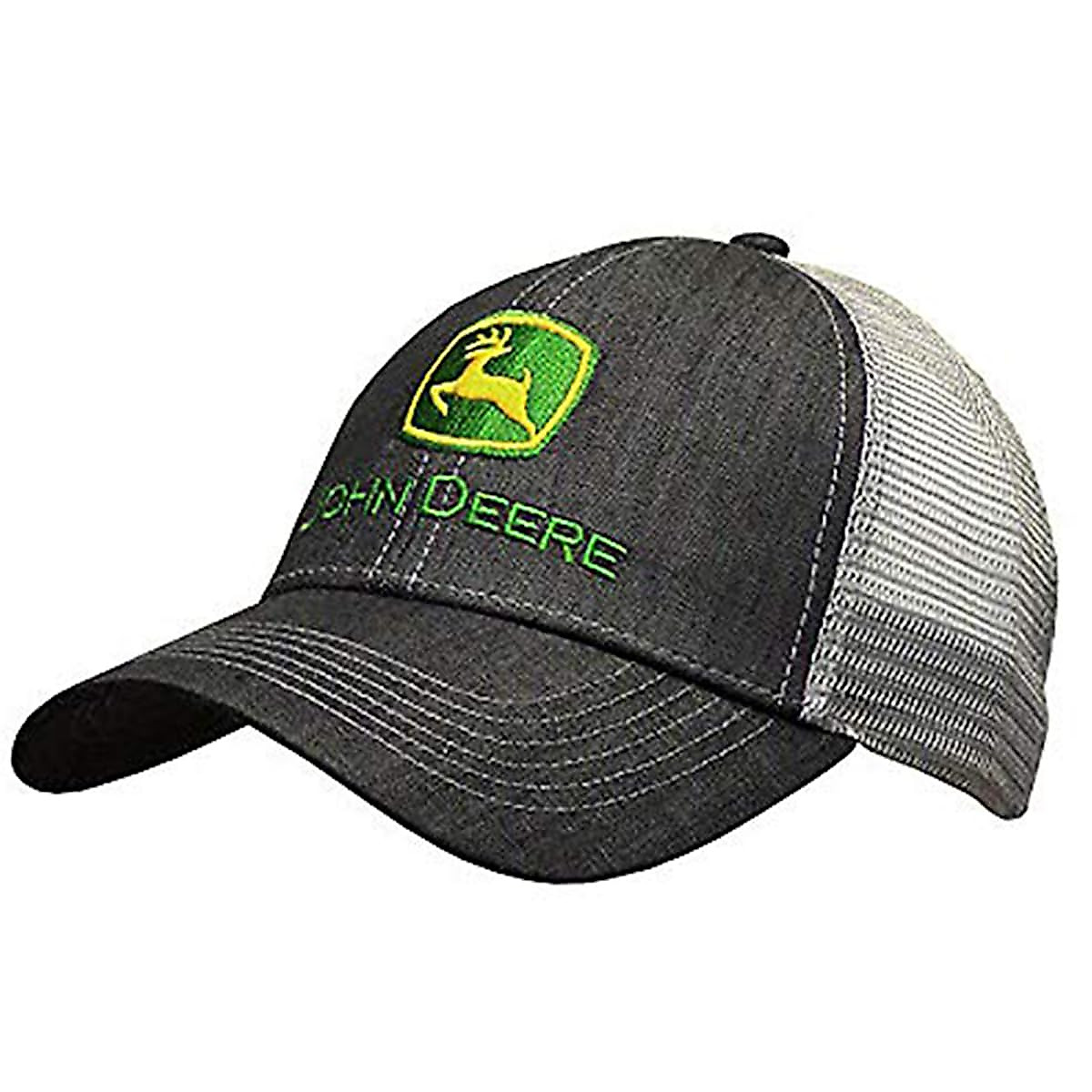 John Deere Men's Standard Baseball, Charcoal, One Size