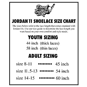 Proof Culture Premium Jordan 11 Laces - Oval Thick Shoe Laces for Sports and Gym - Round Shoe Laces Replacement