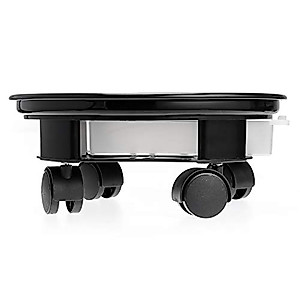 Skelang 13” Plant Caddy Plant Saucer Pot with Moving Water Drawer, Movable Planter Dolly, Plant Stand Pallet for Heavy Planter, Loading Capacity 100 Lbs