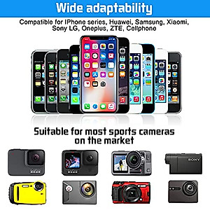 Camola Phone Head Mount, Head Mount Phone Holder, Outdoor Live Shooting Brachet Head Mount for iPhone/ Samsung/ Sony Action Camera