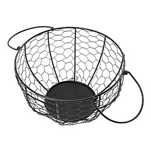 Metal Wire Egg Basket Egg Holder Organizer Case Container Kitchen Egg Storage Basket Fruit Basket Vegetables Fruit Bowl Kitchen Counter Organizers