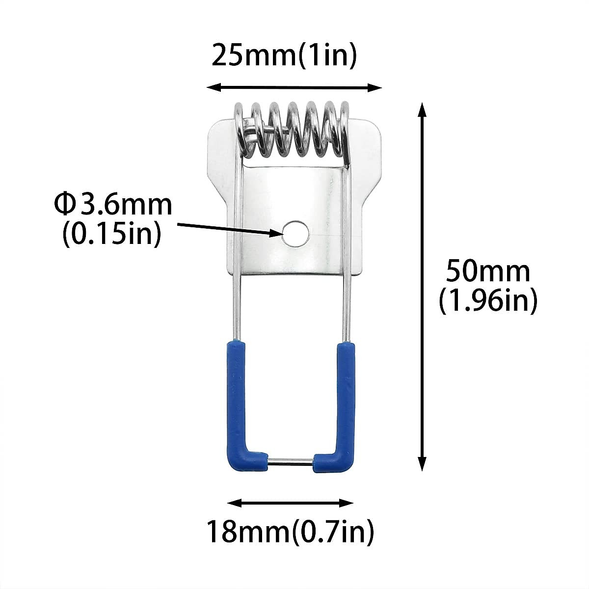 DGHAOP 10pcs Downlight Panel Lamp Spring Clip 18x25mm Light Emitting Diode Recessed Lighting Accessories for Ceiling Lamp