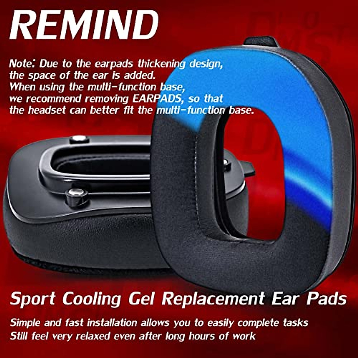 A50 GEN 3 MOD KIT Cooling Gel Ear Pads for Astro A50 GEN 3 Headset I with Headband by DIMOST - NOT FIT GEN 4