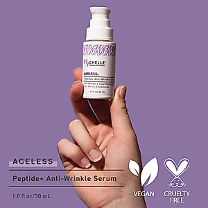 MyCHELLE Dermaceuticals Peptide+ Anti-Wrinkle Serum - Anti-Aging Serum with Peptides & Argan Plant Stem Cells to Help Restore Skin & Help Reduce the Appearance of Fine Lines and Wrinkles