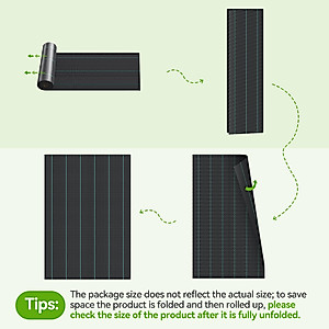 iropro 4ftx300ft Weed Barrier Landscape Fabric Heavy Duty, Woven Weed Control Cloth, Woven Geotextile Fabric for Underlayment, Gardening Ground, Commercial Driveway Weed Block Cover Mat