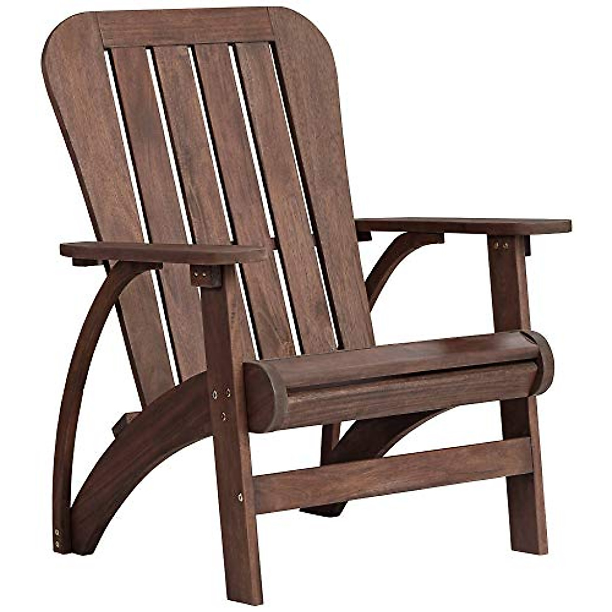 Teal Island Designs Dylan Dark Wood Outdoor Adirondack Chair
