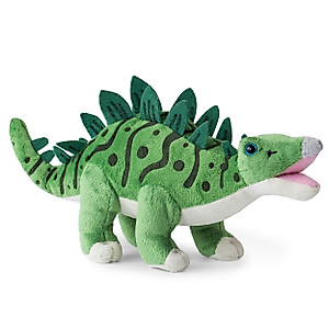 Dazmers Dino Stuffed Animals - 12 Inch Plush Toys with Board Book: Big Colorful Set for Toddlers Ages 1-3. Soft & Cuddly Dinosaur Gift - T-Rex, Triceratops, Stegosaurus. Learn & Play