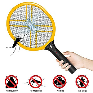Faicuk Handheld Bug Zapper Racket Rechargeable Fly Swatter Fly Zapper (1 Pack)