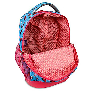 J World New York Sunny Rolling Backpack for Kids and Adults, Strawberry, 17 X 11.5X 5.5 (H X W X D)
