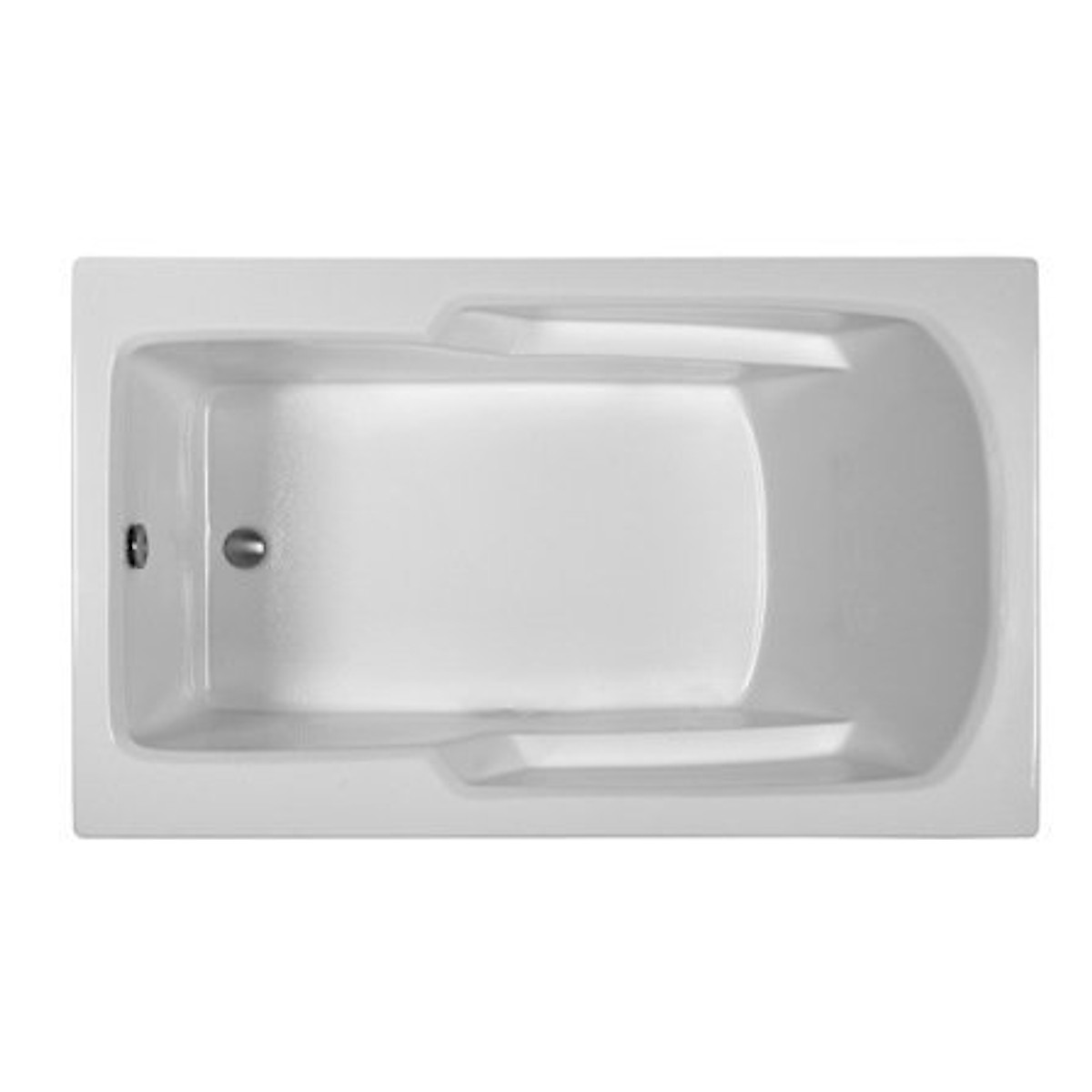 Reliance Baths R6036ERRS-B Rectangular 60 x 36 in. Soaking Bathtub with End Drain, Biscuit Finish