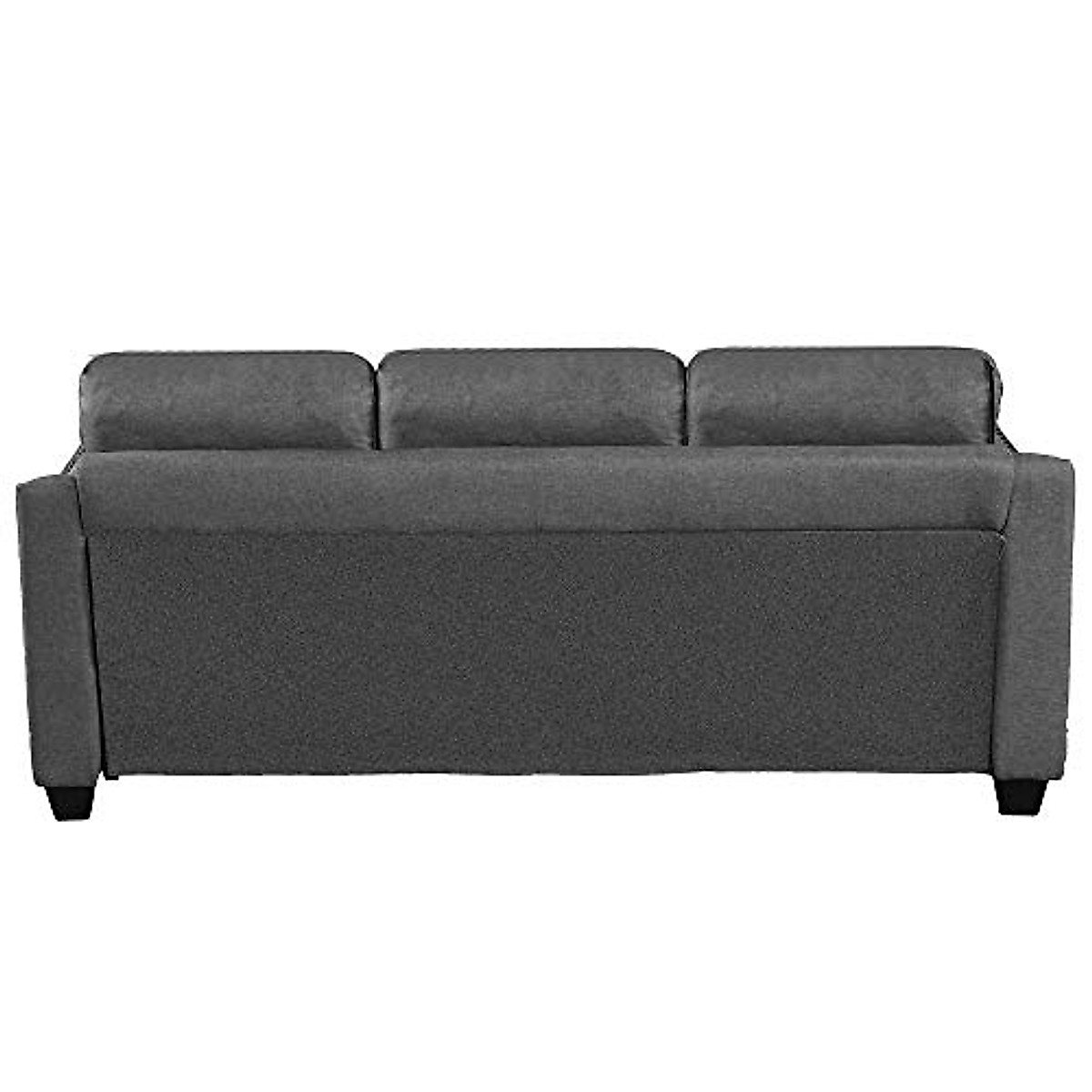 ERYE 3 Pieses Mid-Century Modern Sofa Sets Linen Fabric Tufted Back Sofa&Couch Include 3 Seaters Couch, Loveseat and Armchair with Rivets Rivets for Home Apartment Office Living Room Sets