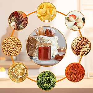 DNIENKGE Airtight Glass Storage Containers with cork Lid, for Kitchen Pantry Organization and Storage jar，Ideal for Coffee Beans Snacks Flour Cereal Sugar Tea 16oz. (Circular 3.9 * 3.3in*2pcs)