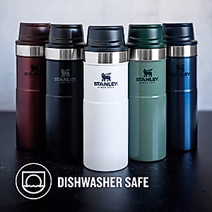 Stanley Classic Trigger Action Travel Mug 0.47L / 16OZ Nightfall ? Leakproof Cup | Hot & Cold Thermos Bottle | Vacuum Insulated Tumbler for Coffee, Tea & Water | BPA Stainless-Steel Travel Flask