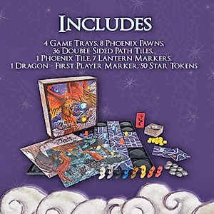 Tsuro Phoenix Rising - Family Board Game for 2-8 Players