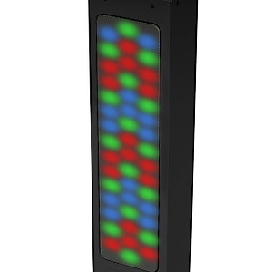 Starion KS829-B Bluetooth Karaoke Machine l Pedestal Design w/Light Show l 4 Built-in Speakers & 2 Tweeters l Two USB for Bluetooth / MP3 Record & Playback l Disco Ball Effect l Two Microphones
