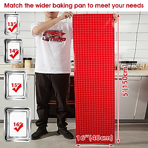 Silicone Baking Mat Roll 16IN*5FT Free Cutting, Non-Slip Pastry Mat, Non-Stick Reusable Air Fryer Liner, Oven Liners, Counter Mat, Freeze Dryer Mat, Easily Cut to Size Fit All Ovens Pans Tins Dishes