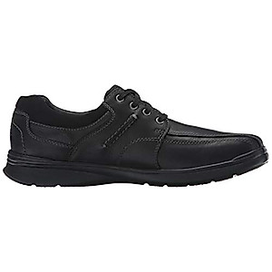 Clarks Men's Cotrell Walk Oxford, Black Oily Leather, 12 M US