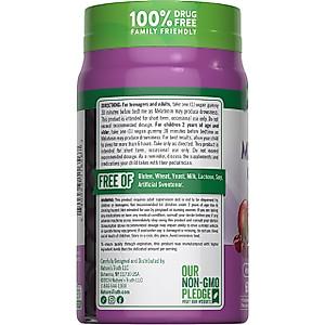 Nature's Truth Melatonin Gummies | 1mg | 60 Count | Cherry Pomegranate Flavor | Vegan, Non-GMO & Gluten Free Supplement