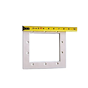 10 Hole Swimming Pool Skimmer Faceplate and Gasket Set (8.4 inches)