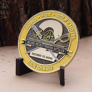 USMC Second Recruit Training Battalion San Diego Challenge Coin - 2nd BN San Diego - Marine Corps Training Military Coins - Designed by Marines for Marines - Officially License