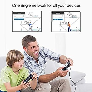 WAVLINK Whole Home WiFi Mesh System, AC1200 Gigabit Smart Mesh Wi-Fi Router Dual Band Wall-Mounted with Patent Touchlink Technology-3 Pack for 3000 sq.ft Coverage