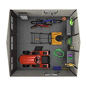 Lifetime 60187 11 x 11 Ft. Outdoor Storage Shed, Desert Sand