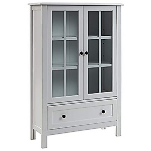 Signature Design by Ashley Miranda Accent Cabinet, 32"W x 12"D x 47"H, White