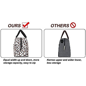 Ylebs Lunch Bag for Women Insulated Lunch Box Reusable Cooler Tote Bag for Work,Water-resistant Thermal(Leopard)