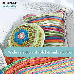 Bernat Handicrafter Cotton French Blue Yarn - 6 Pack of 50g/1.75oz - Cotton - 4 Medium (Worsted) - 80 Yards - Knitting/Crochet