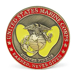 USMC Crucible Challenge Coin - Honoring The Dedication and Sacrifice of United States Marines-Disabled USMC Vet Owned Business