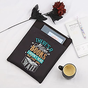 SEIRAA Book Lover Book Sleeve Book Covers with Zipper for Literary Nerds There’s a Million Books I Haven’t Read (Nerds Book Sleeve)