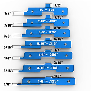 Yiranok Setup Block Height Gauge Set - Precision Aluminum Router Table Set Up Bars - 7 Pcs Table Saw Accessories Miter Gauge Tools - Gift Choice for Carpenter, Construction, Woodworking, DIY Handyman