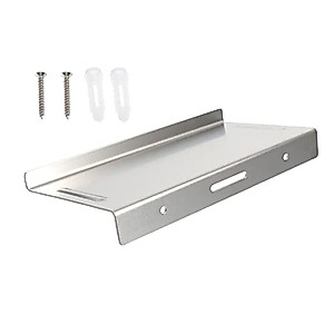 Cabilock Locker Shelf Wall Hanging Shelves Stainless Steel Floating Metal Floating Shelf Metal Bathroom Wall Shelf Shower Wall Shelf Wall Shelves: Metal Hanging Storage Shelves Wall Mounted Shelves