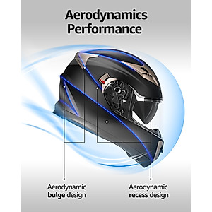 Motorcycle Full Face Helmet DOT Approved - YEMA Helmet YM-829 Motorbike Moped Street Bike Racing Casco Moto Helmet with Sun Visor for Adult,Youth Men and Women - Matte Black,XL