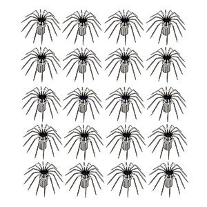 LoveinDIY 100x Shrimp Nickel Squid Hooks Umbrella Hooks Fishing Jig Tackle Equipment