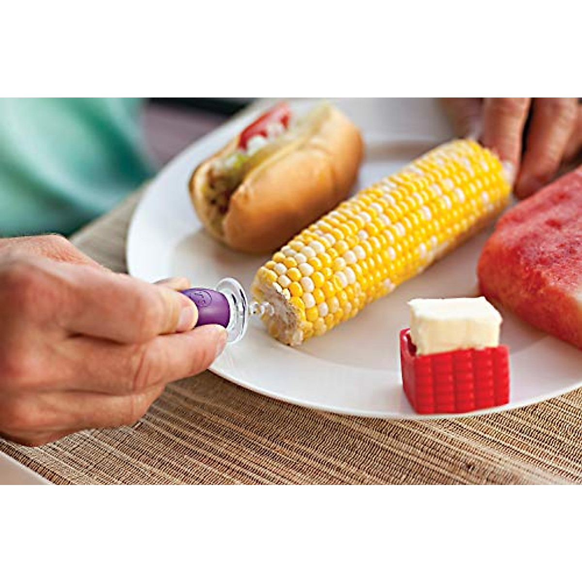 Outset Screw-In Corn Holders, Set of 20