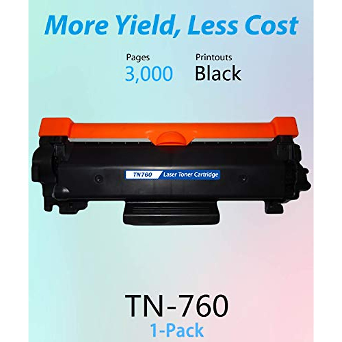 MM Much & More Compatible Toner Cartridge Replacement for Brother TN-760 TN760 TN 760 to use with MFC-L2710DW HL-L2370DWXL MFC-L2750DWXL HL-L2350DW L2390DW L2395DW DCP-L2550DW Printer (1-Pack, Black)