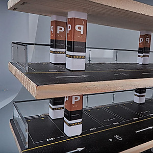 Harilla 1/64 Wooden Parking Lot Models Miniatures Car Garage Parking Lot Accessories Home Decor Collection Gifts