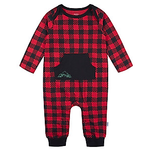 Gerber Baby Boys' 2-Pack Long Sleeve Jumpsuit, Black Explore, 12 Months