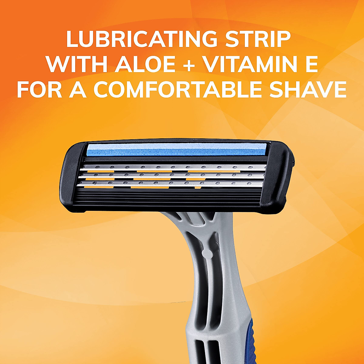 BIC Sensitive 3 Disposable Razors for Men With 3 Blades for Sensitive Skin, 12 Count Value Pack of Shaving Razors