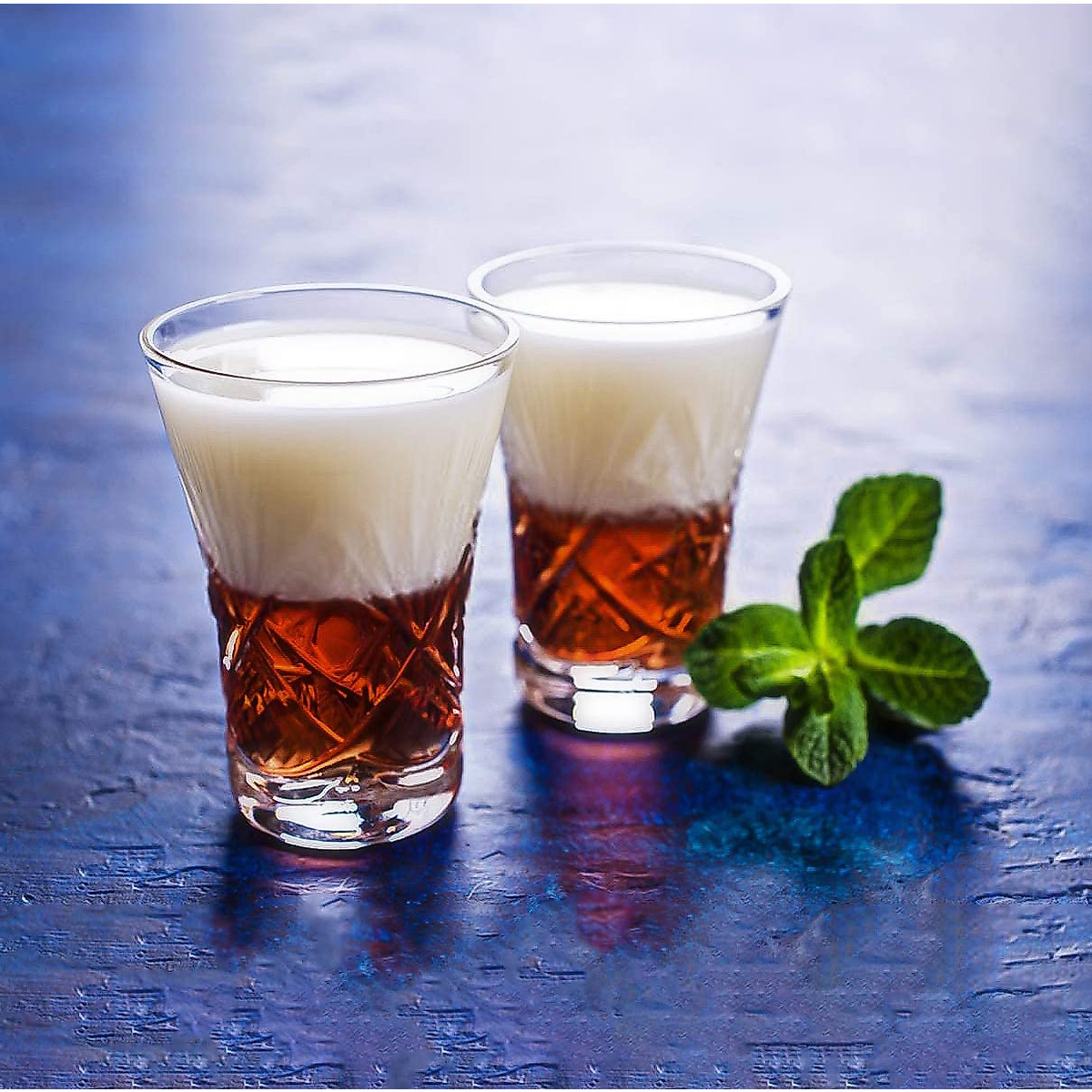 Le'raze [Set of 6] Heavy Base Shot Glass Set, 2-Ounce Shot Glasses for Scotch, Whiskey, Tequila, or Vodka, 6-Pack