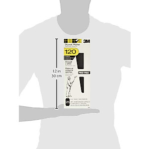 3M Pro-Pak Drywall Sanding Sheets, 120C Grit, 4-1/5 by 11-1/4-in, 25-Pack