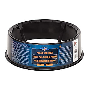 Flame King YSNPBS Propane Cylinder Base Stabilizer, Fits 20lb, 30lb, and 40lb Tanks, Black