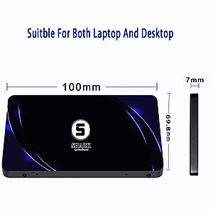 SSD SATA 2.5" 64GB Shark Speed Internal Solid State Drive High Performance Hard Drive for Desktop Laptop SATA III 6Gb/s(64GB, 2.5''-SATA3)